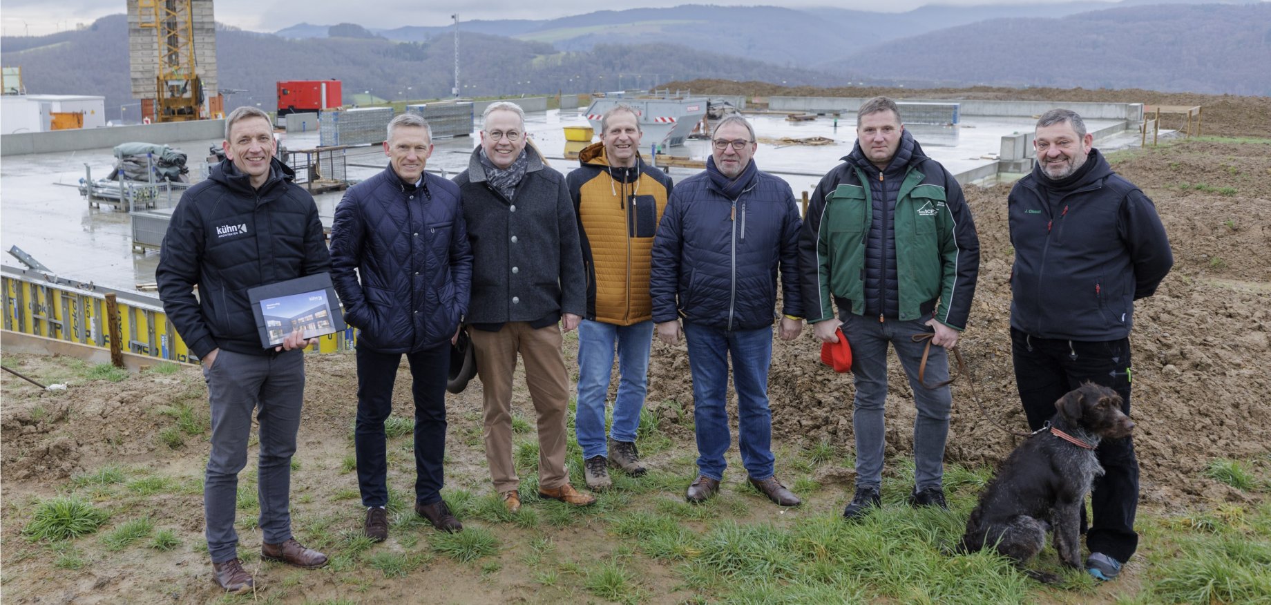 Landräte Guth, Leßmeister und Rubly besuchen die Baustelle der ADAC ...